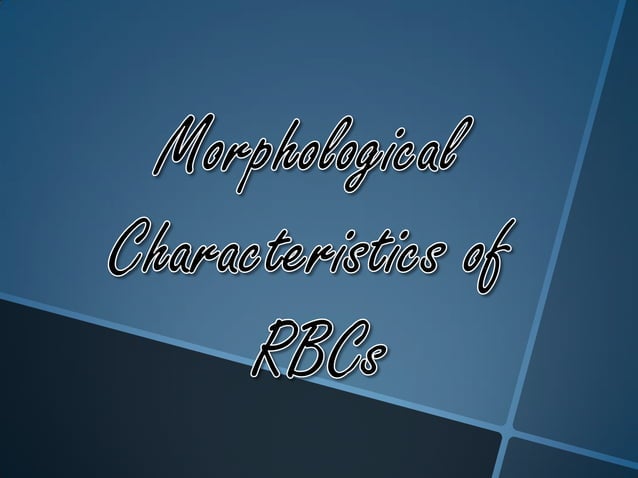 Physiology Presentation: RBC Indices | PPTX | Blood Disorders ...