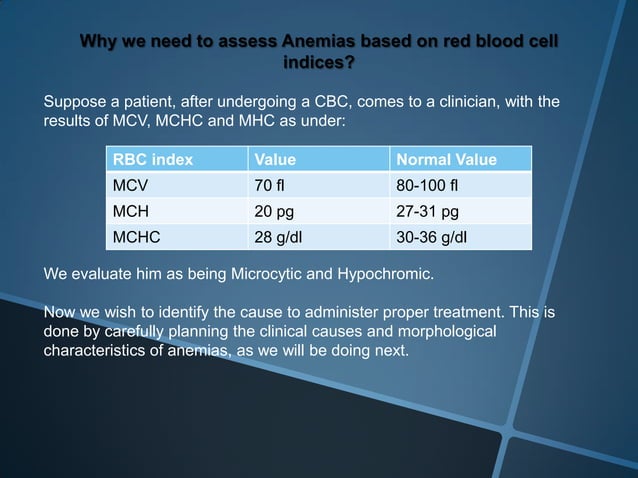 Physiology Presentation: RBC Indices | PPTX | Blood Disorders ...