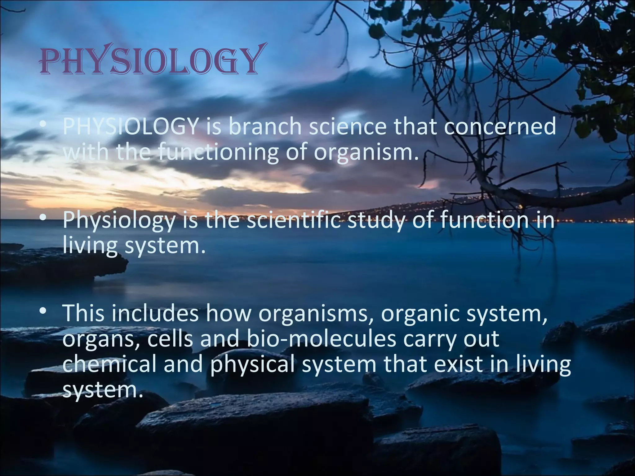 Physiology | PPT