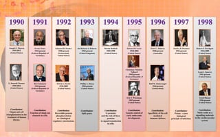 Physiology nobel laureates | PPTX