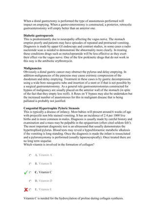 MRCS preparation emrcs question Physiology | PDF