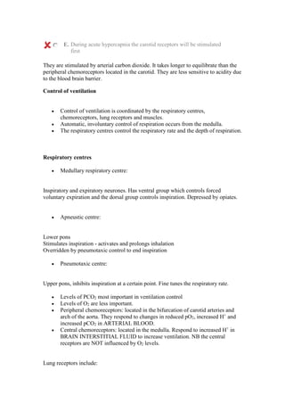 MRCS preparation emrcs question Physiology | PDF