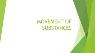movement of substances | PPT