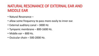 Physiology of Hearing | PPTX