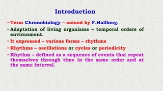 Physiology - Chronobiology.pptx | Biological Sciences | Science