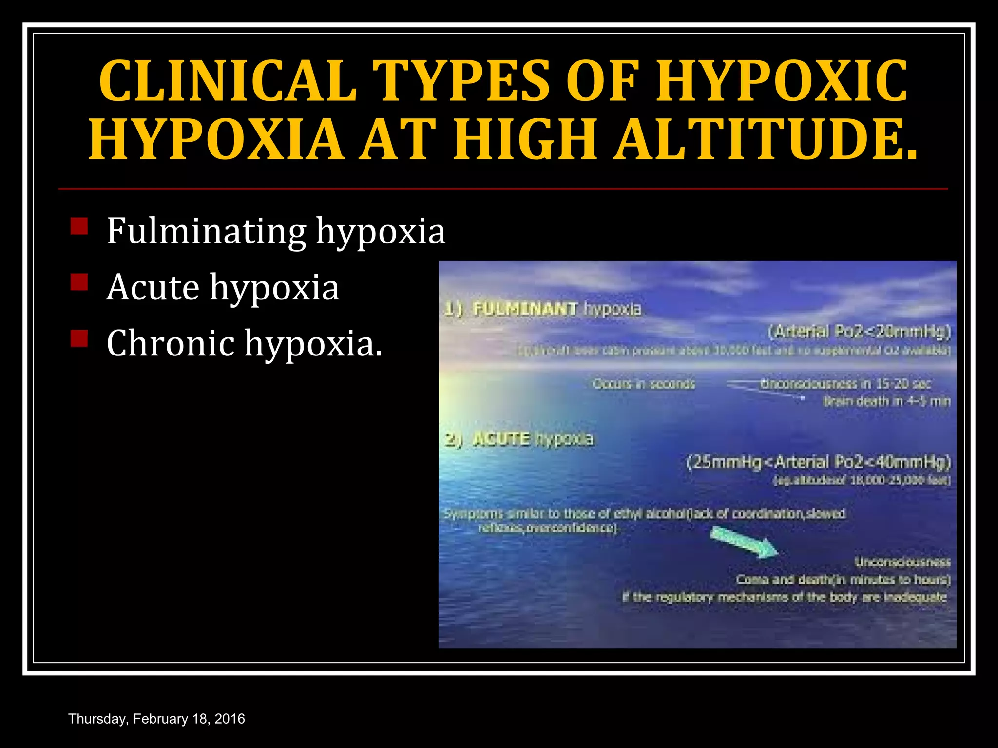 Physiology of high altitude & high pressure | PPT