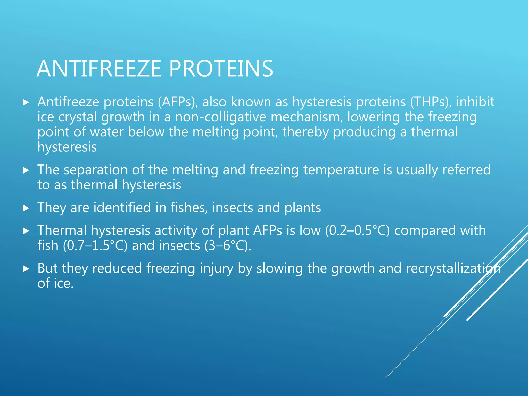 Phase transition - ice nucleation and super cooling in plants | PPTX