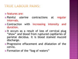 Physiology and causes of labour | PPTX