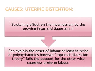 Physiology and causes of labour | PPTX