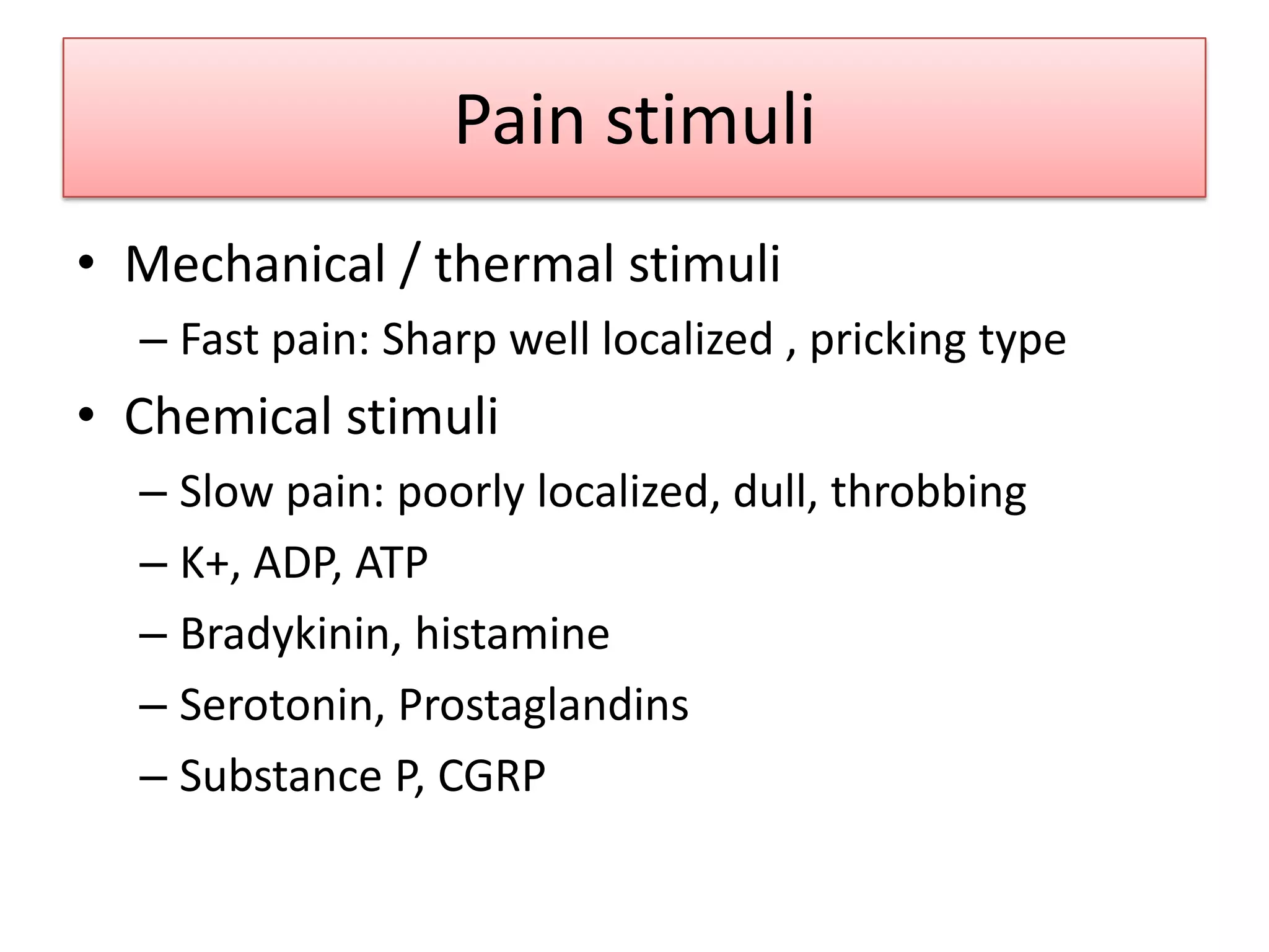 Physiology and pharmacology of pain | PPTX
