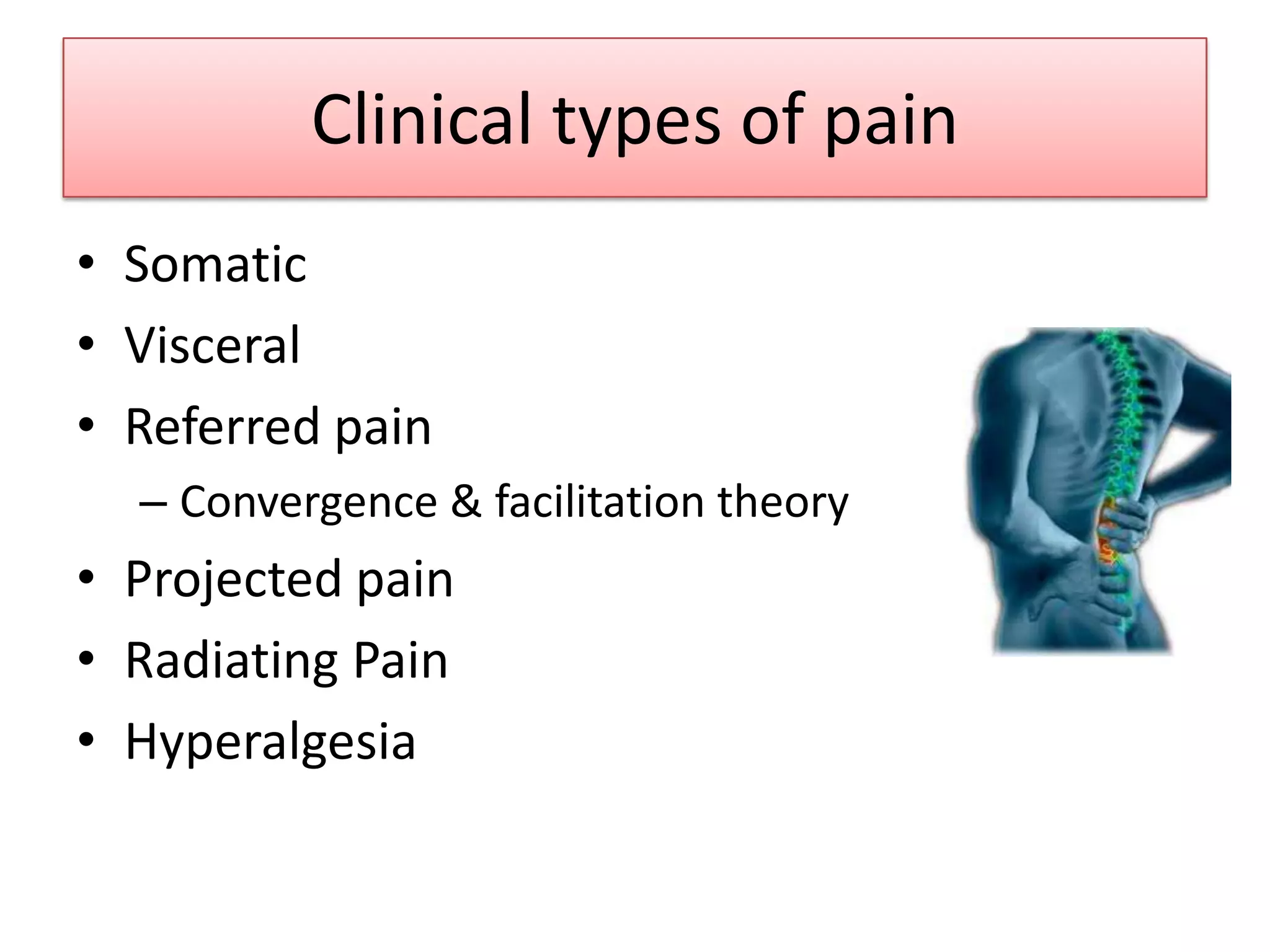 Physiology and pharmacology of pain | PPTX