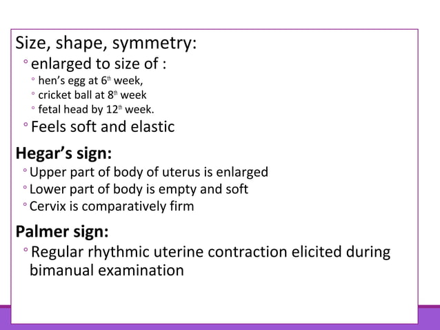 Physiology and Signs of Pregnancy | PPT