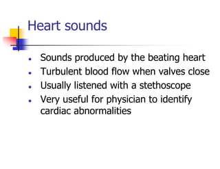 cardiac cycle,heart sounds and ECG | PDF