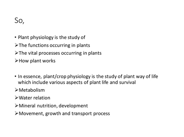 Introduction to crop physiology | PDF