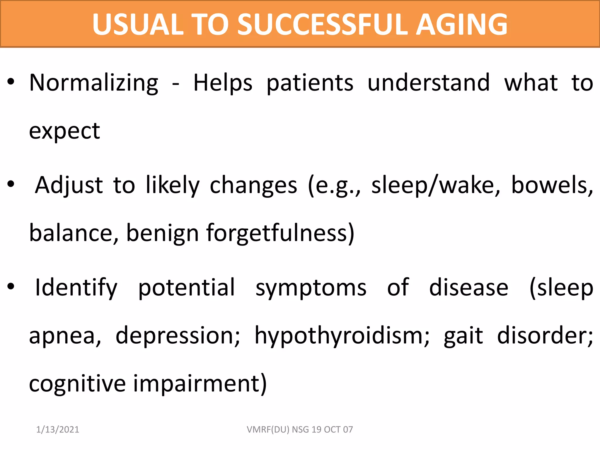 PHYSIOLOGY OF AGING PROCESS | PPTX
