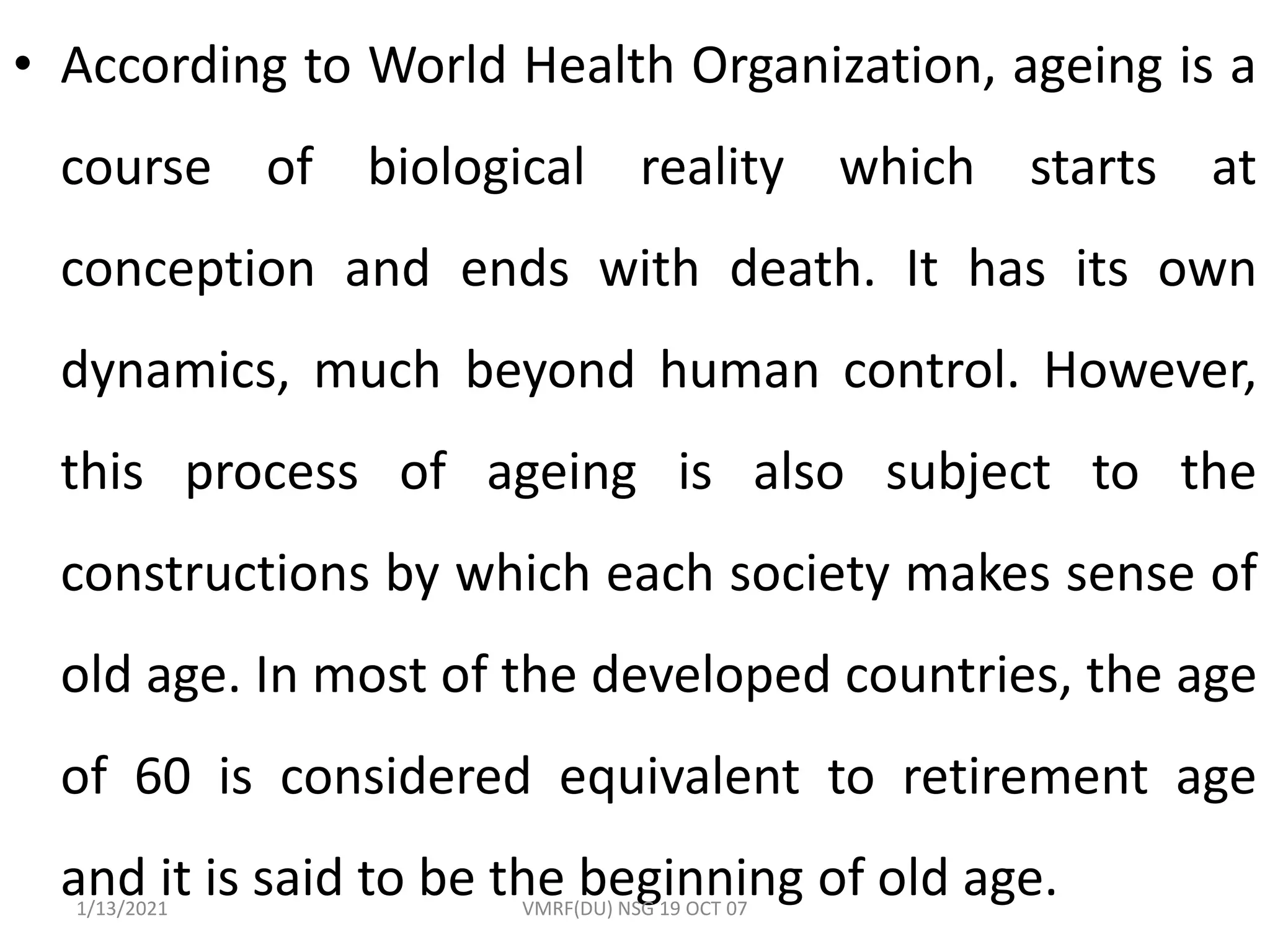 PHYSIOLOGY OF AGING PROCESS | PPTX