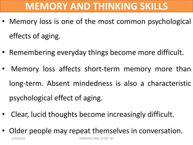 PHYSIOLOGY OF AGING PROCESS | PPTX