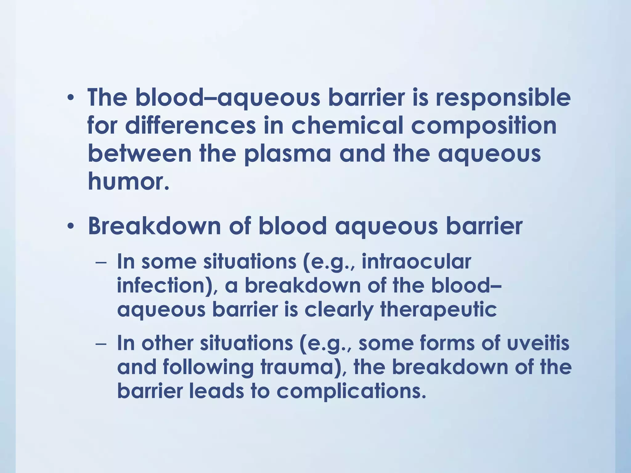 Physiology of aqueous humor | PPTX
