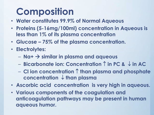 Physiology of aqueous humor | PPTX