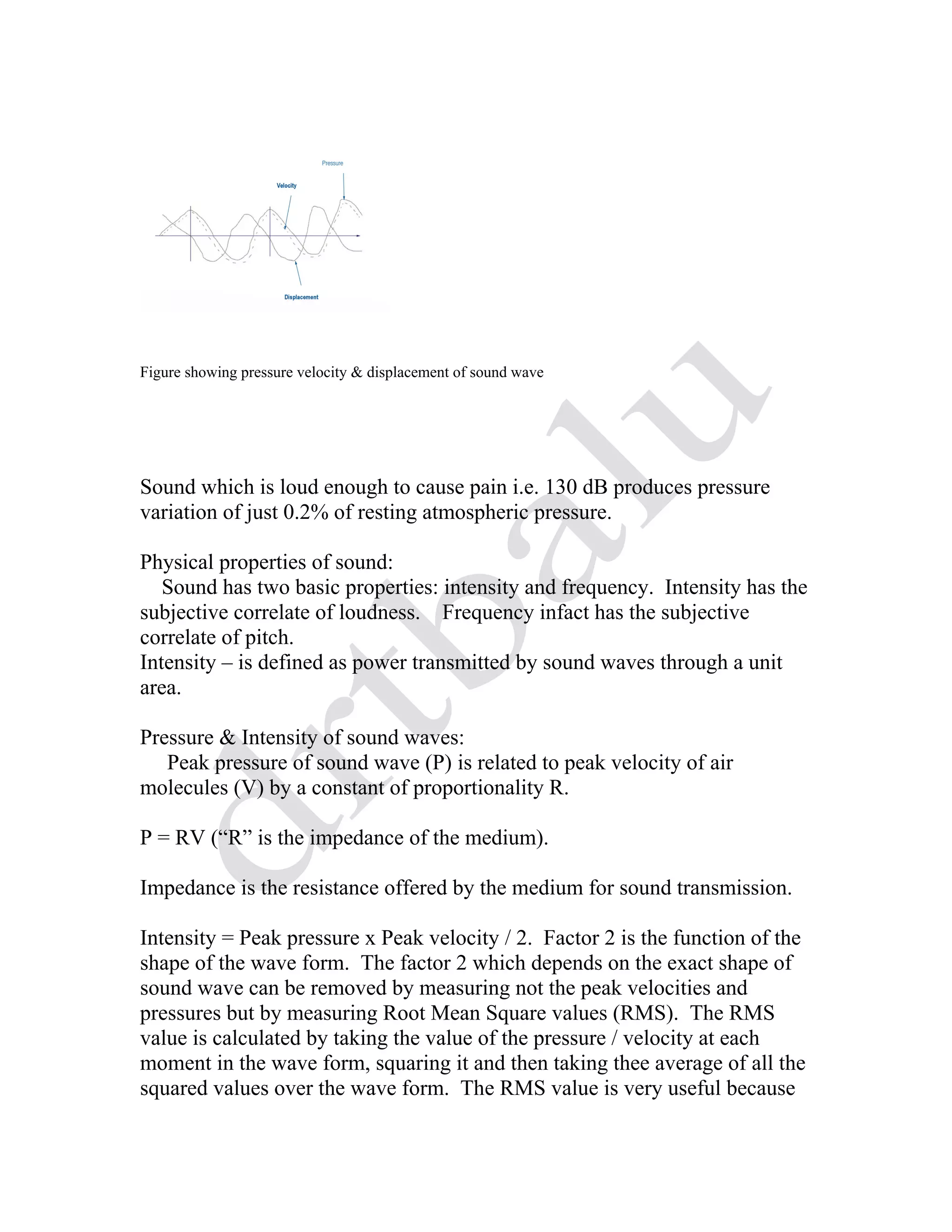 Physiology of auditory system | PDF