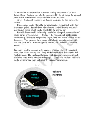 Physiology of auditory system | PDF