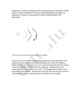 Physiology of auditory system | PDF