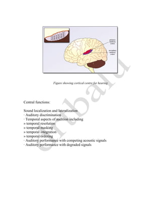 Physiology of auditory system | PDF