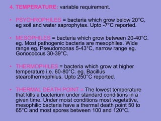 Physiology of bacteria | PPTX