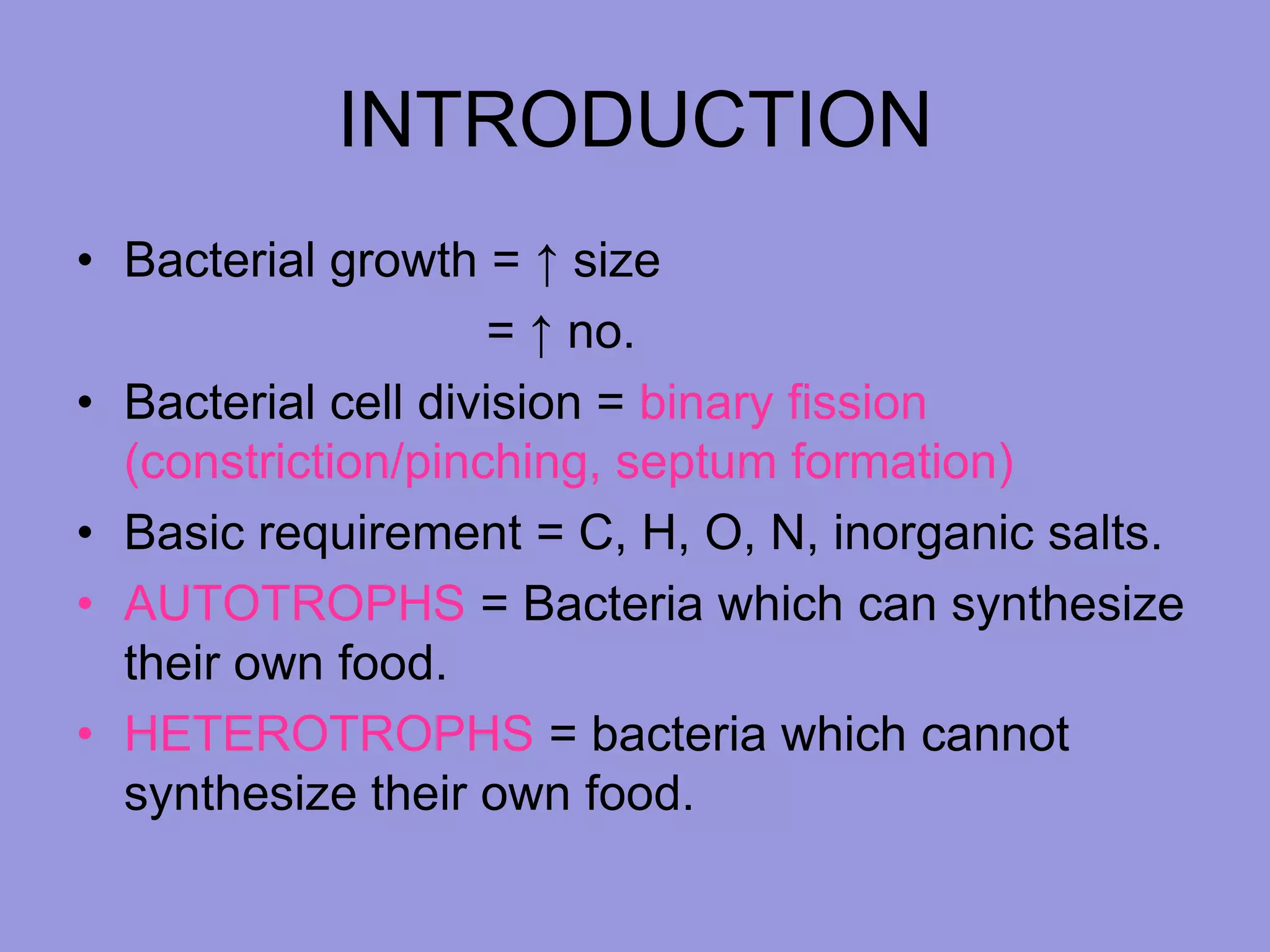 Physiology of bacteria | PPTX