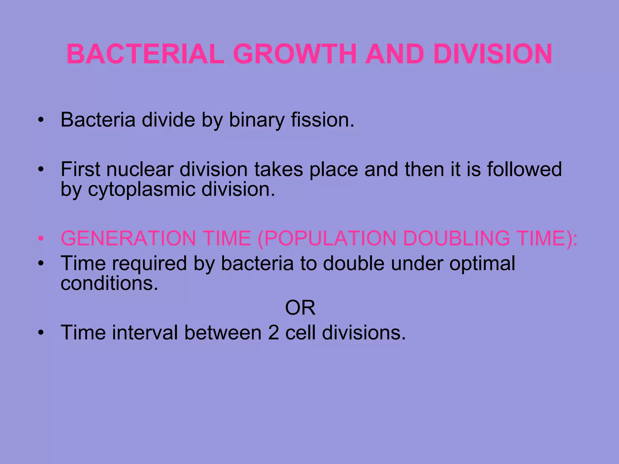 Physiology of bacteria | PPTX