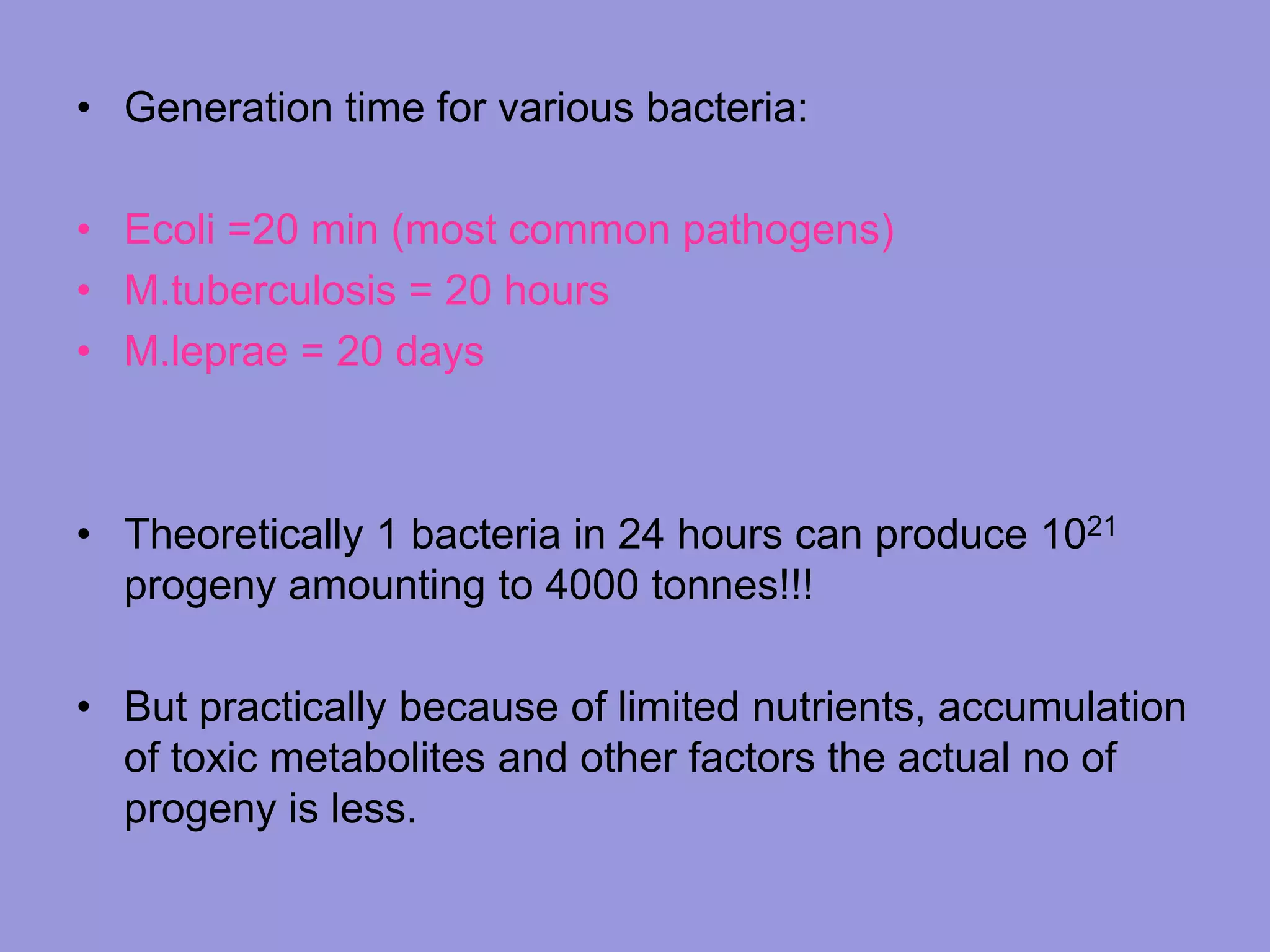 Physiology of bacteria | PPTX