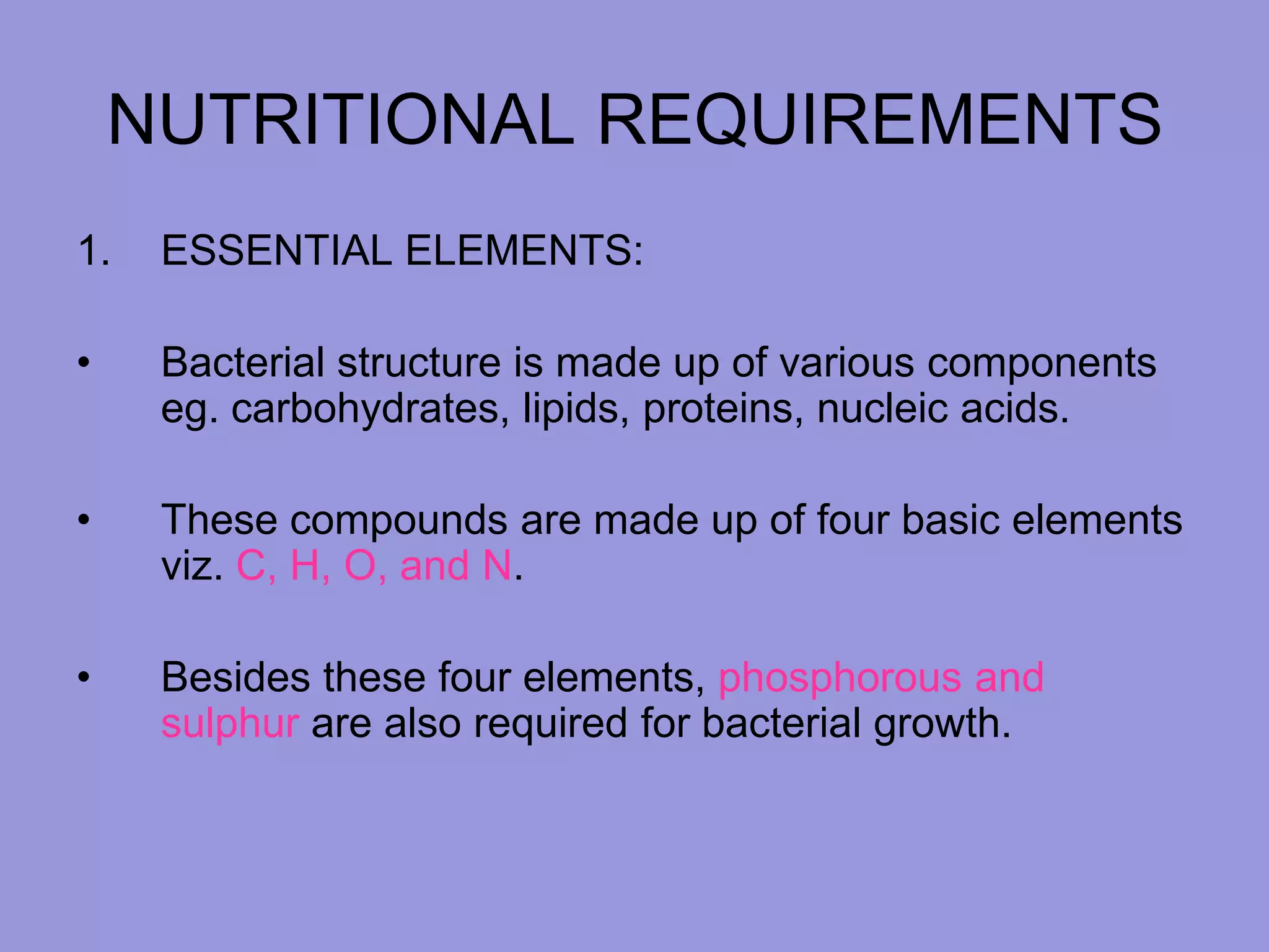 Physiology of bacteria | PPTX