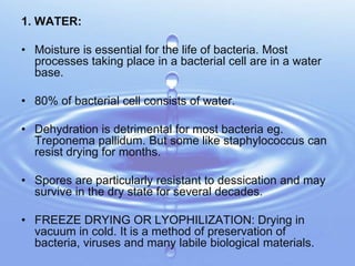 Physiology of bacteria | PPTX