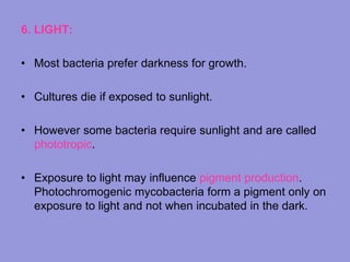 Physiology of bacteria | PPTX