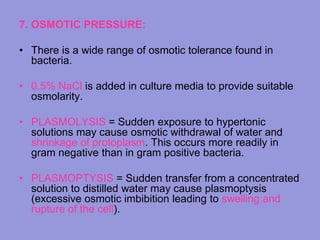 Physiology of bacteria | PPTX