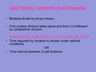 Physiology of bacteria | PPTX