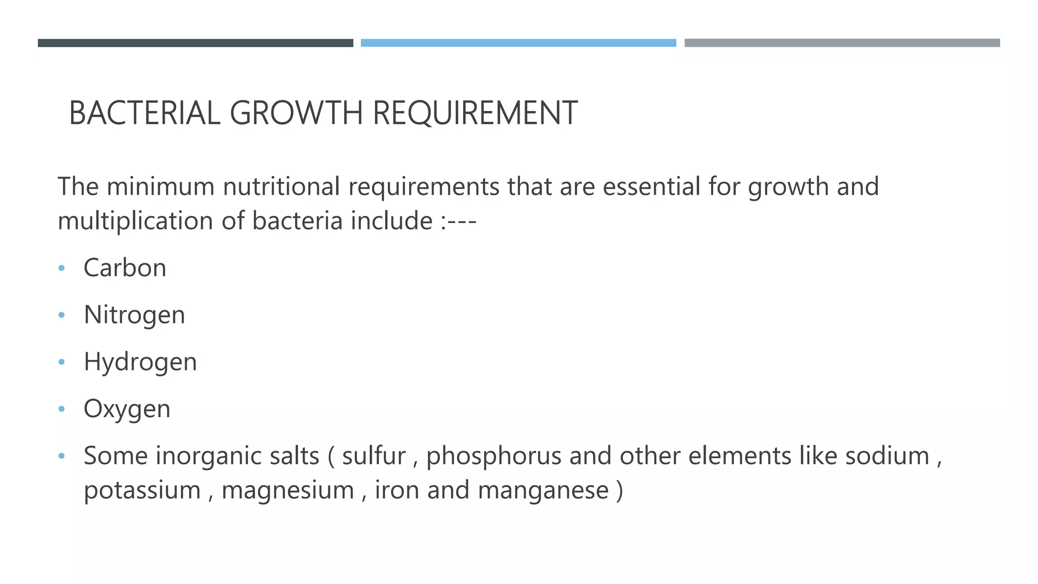Physiology of bacteria | PPTX