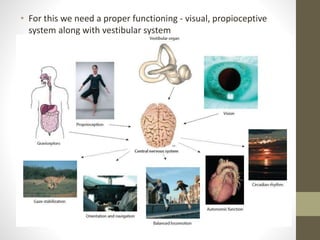 Physiology of balance | PPTX