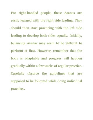 Physiology of balancing asanas | PDF