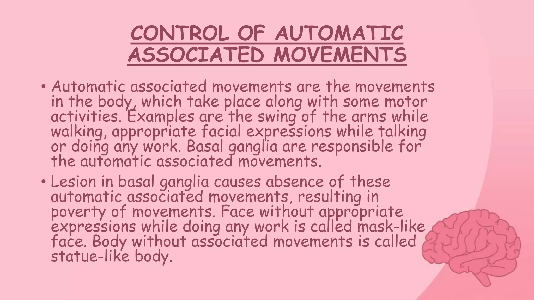 Physiology of basal nuclei | PPTX