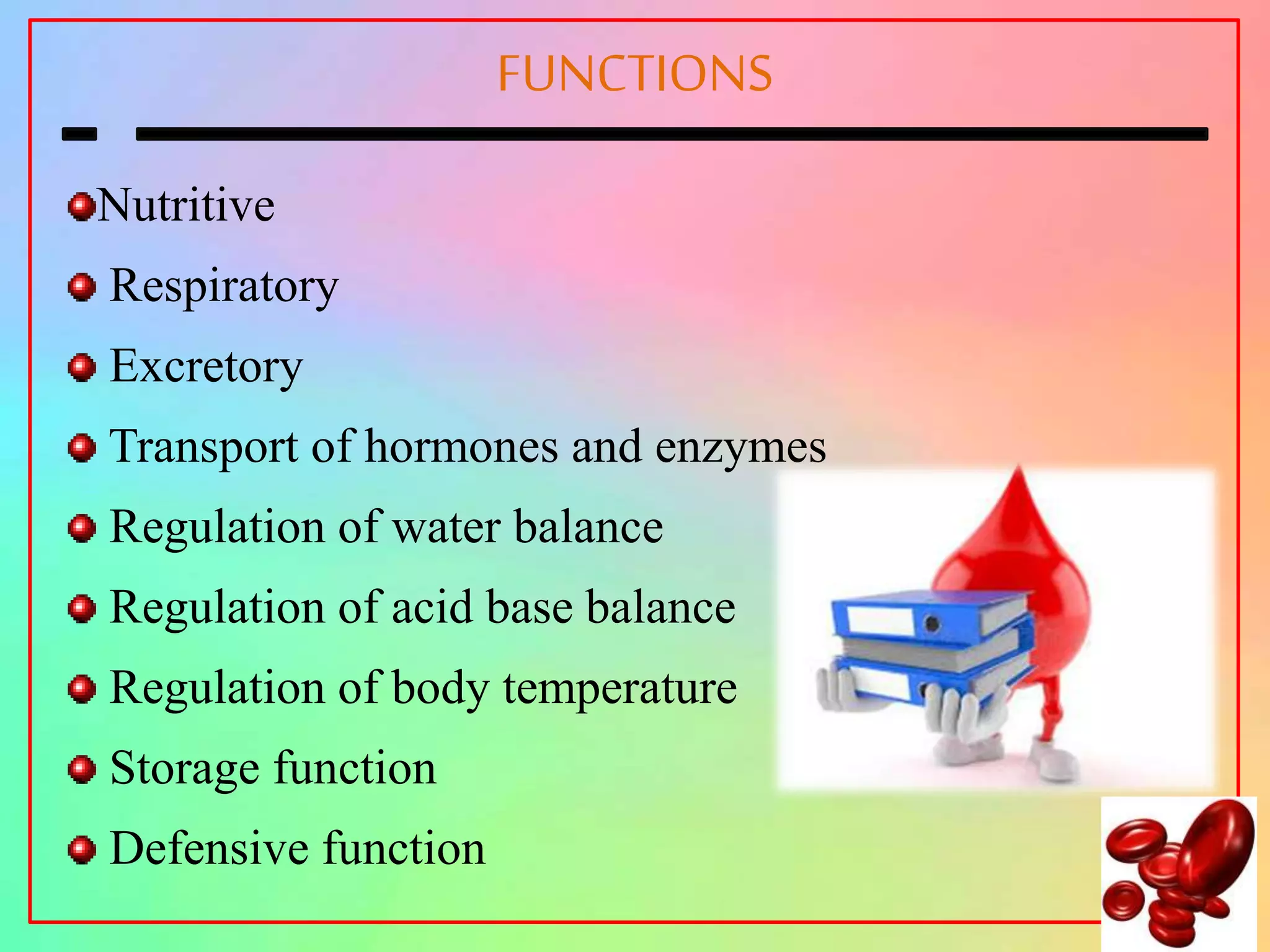 Physiology of blood ppt | PPTX