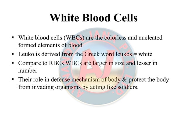 Blood (RBC, WBC, PLATELET)