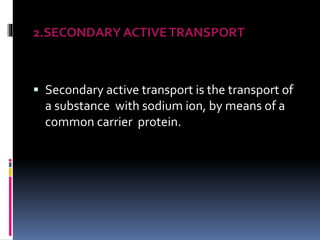 Physiology of cell membranr | PPT