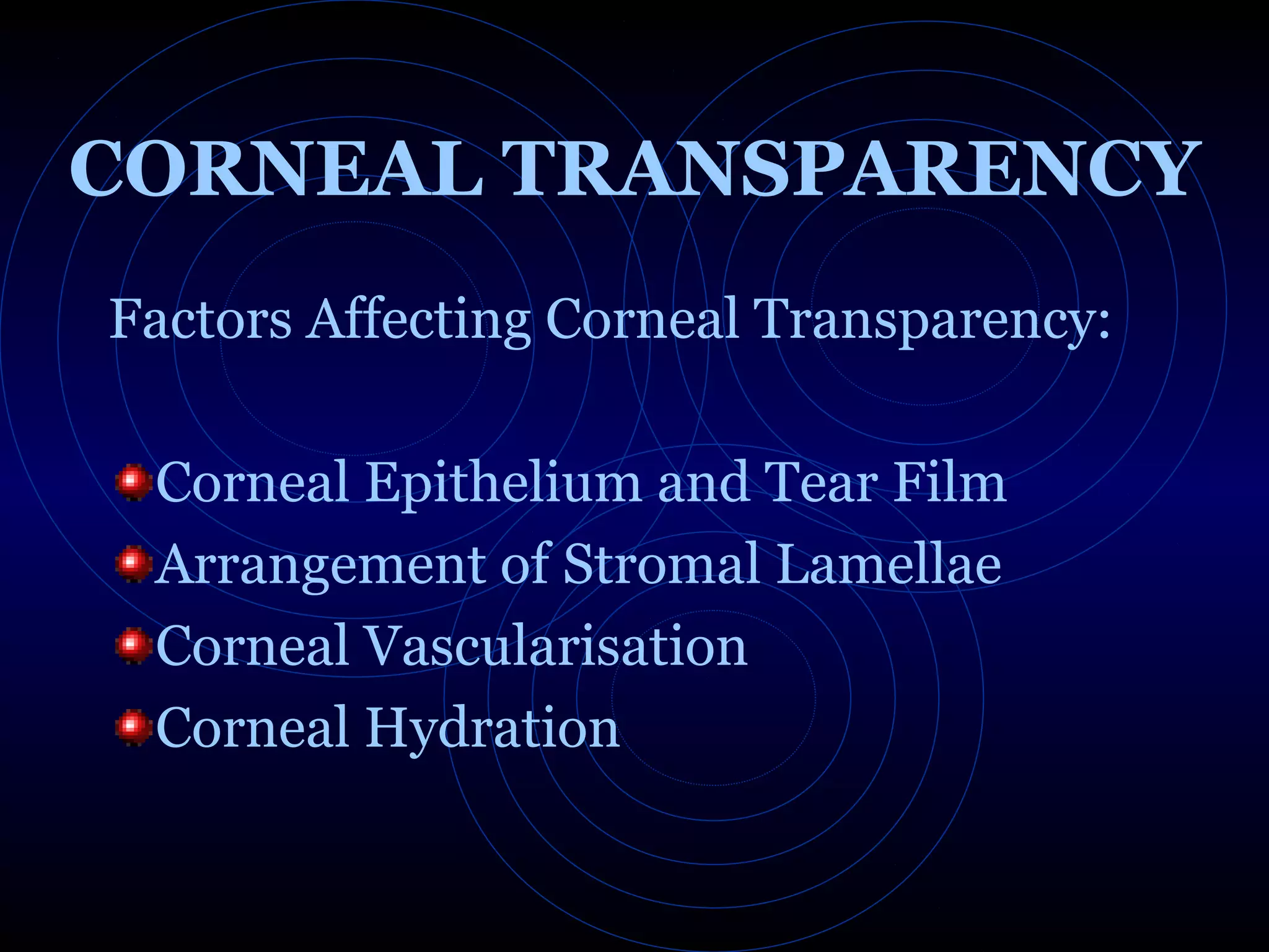Physiology of cornea | PPT