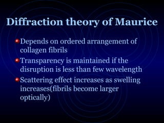 Physiology of cornea | PPT