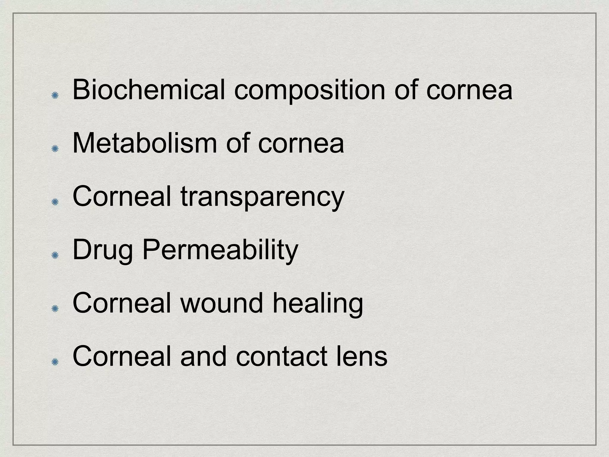 Physiology of cornea | PPTX