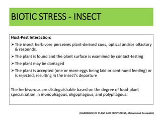 Physiology of crops under biotic stress | PPTX