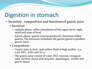 Physiology of digestion sj | PPTX