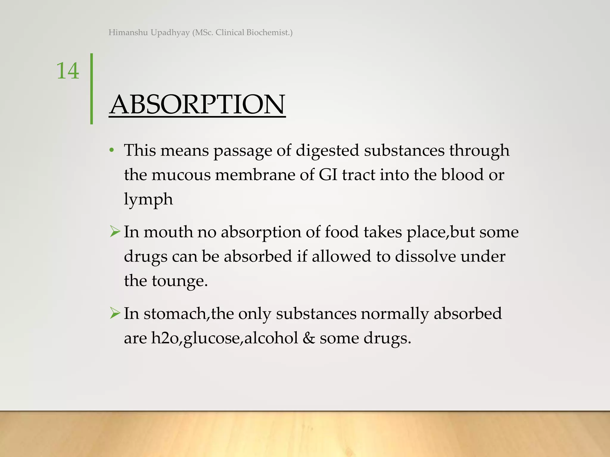 Physiology of digestive system | PPTX