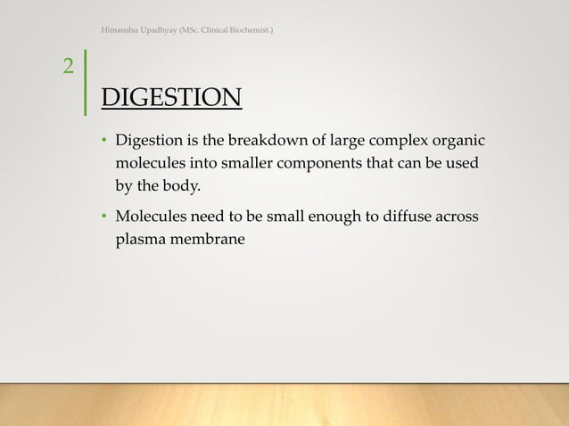 Physiology of digestive system | PPT